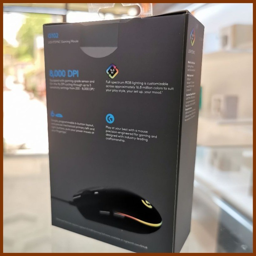 Logitech G102 LIGHTSYNC RGB Gaming Mouse 8000 dpi Logitech PH Unit | Shopee Philippines