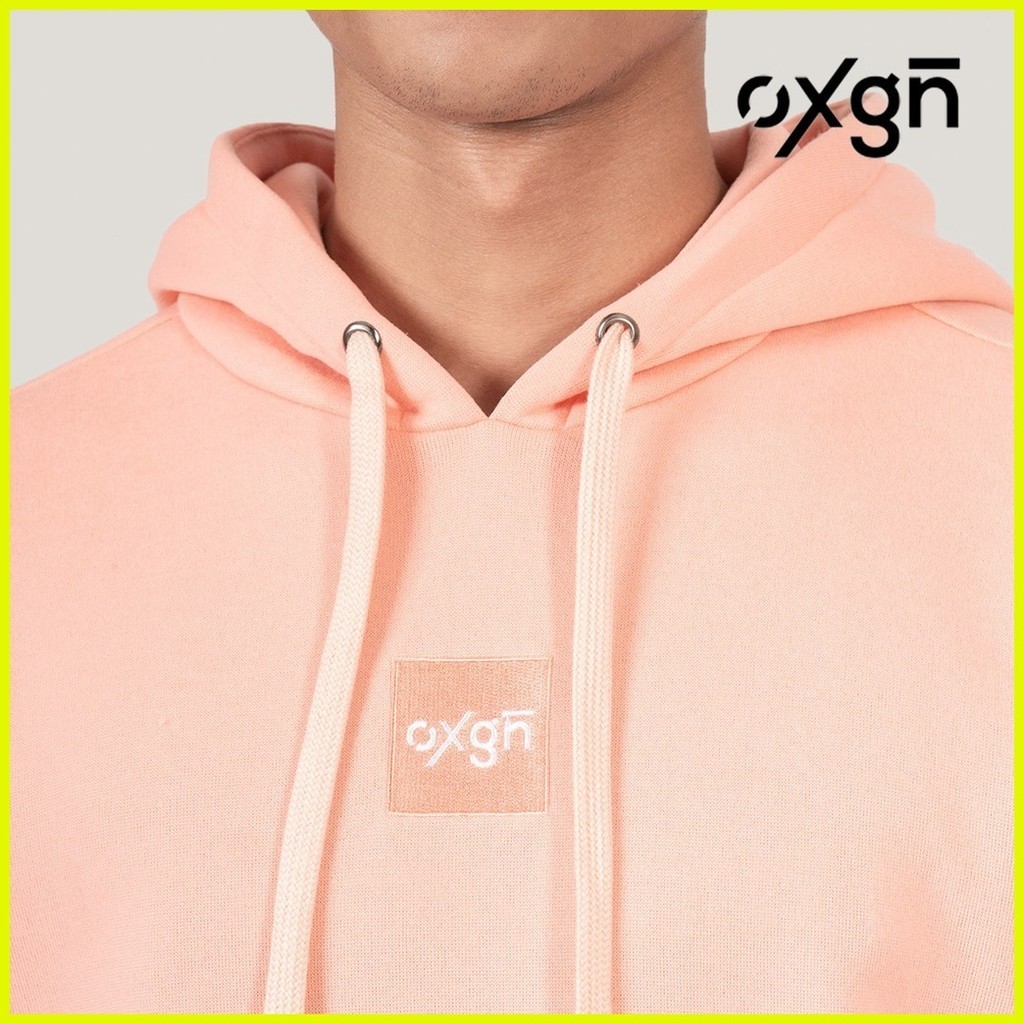 OXGN Generations Hoodie With Embroidery For Men (Brown/Light Peach ...