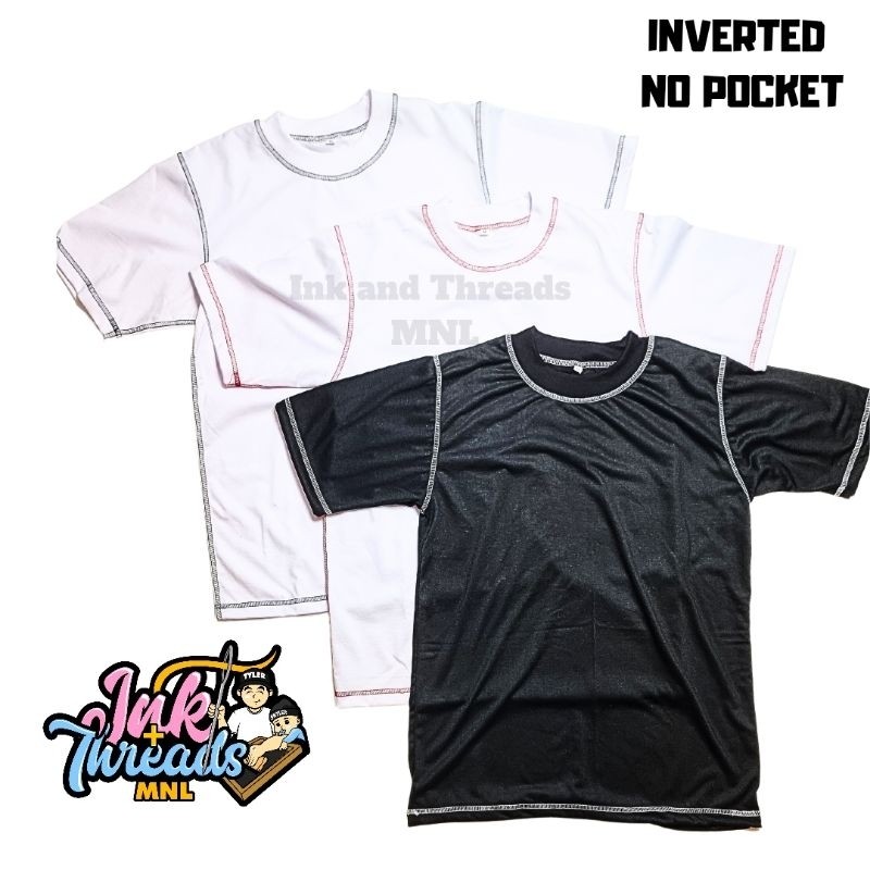 Reverse No Pocket Crew Neck | Shopee Philippines