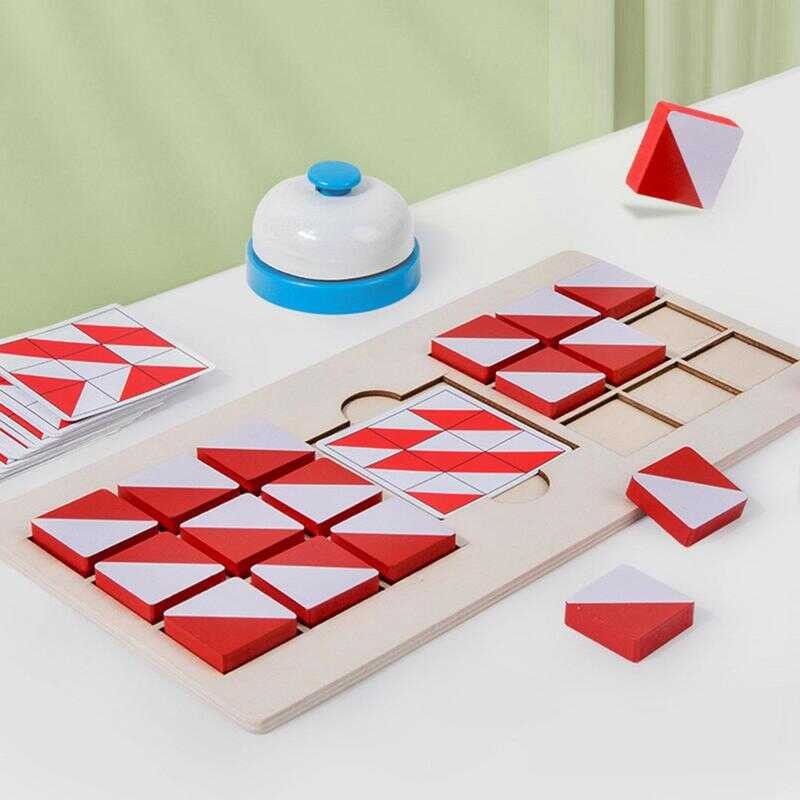 Montessori 3D Building Block Puzzle Brain Teasers Kids Color Battle ...