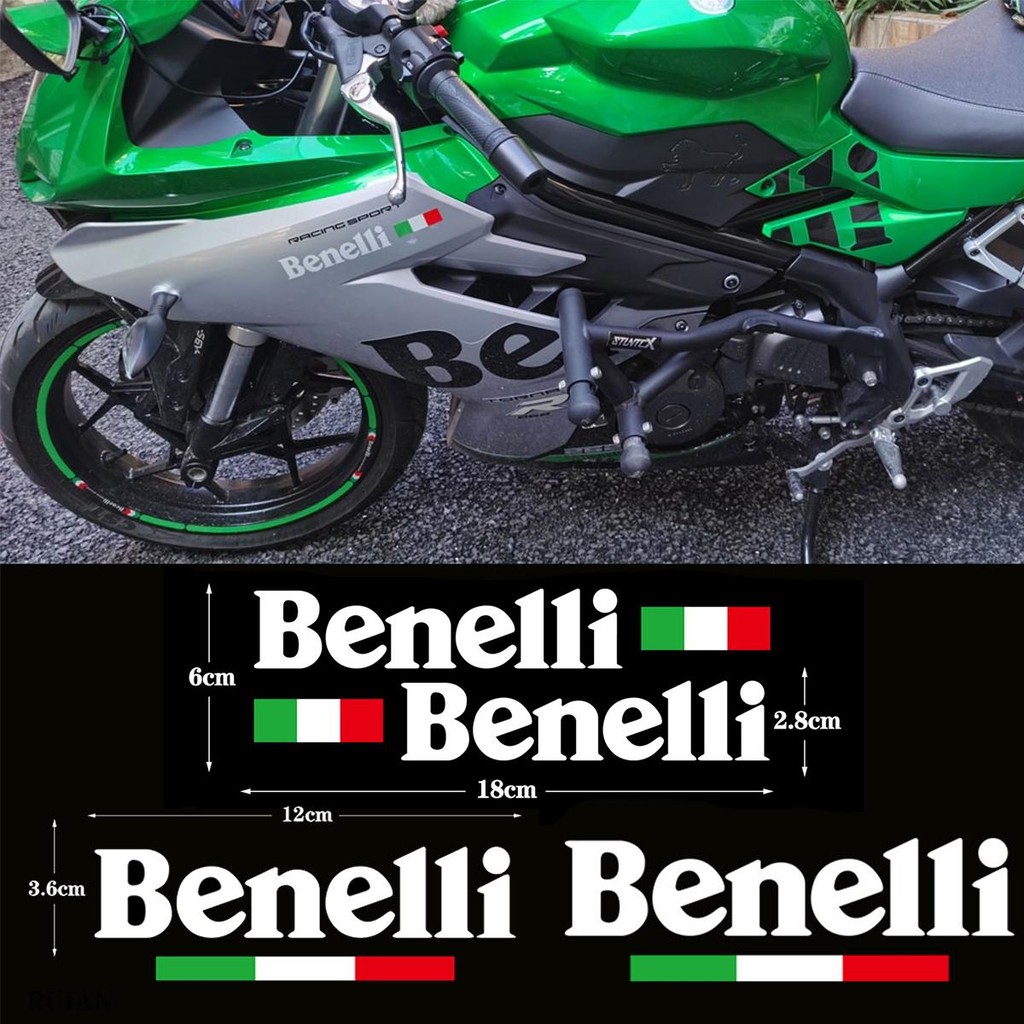 Benelli Logo Stickers Motorcycle Body Tank Reflective Decorative Decals ...