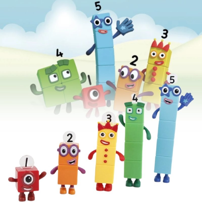 Numberblocks Cube Small Figures Pvc Transformable Characters ...