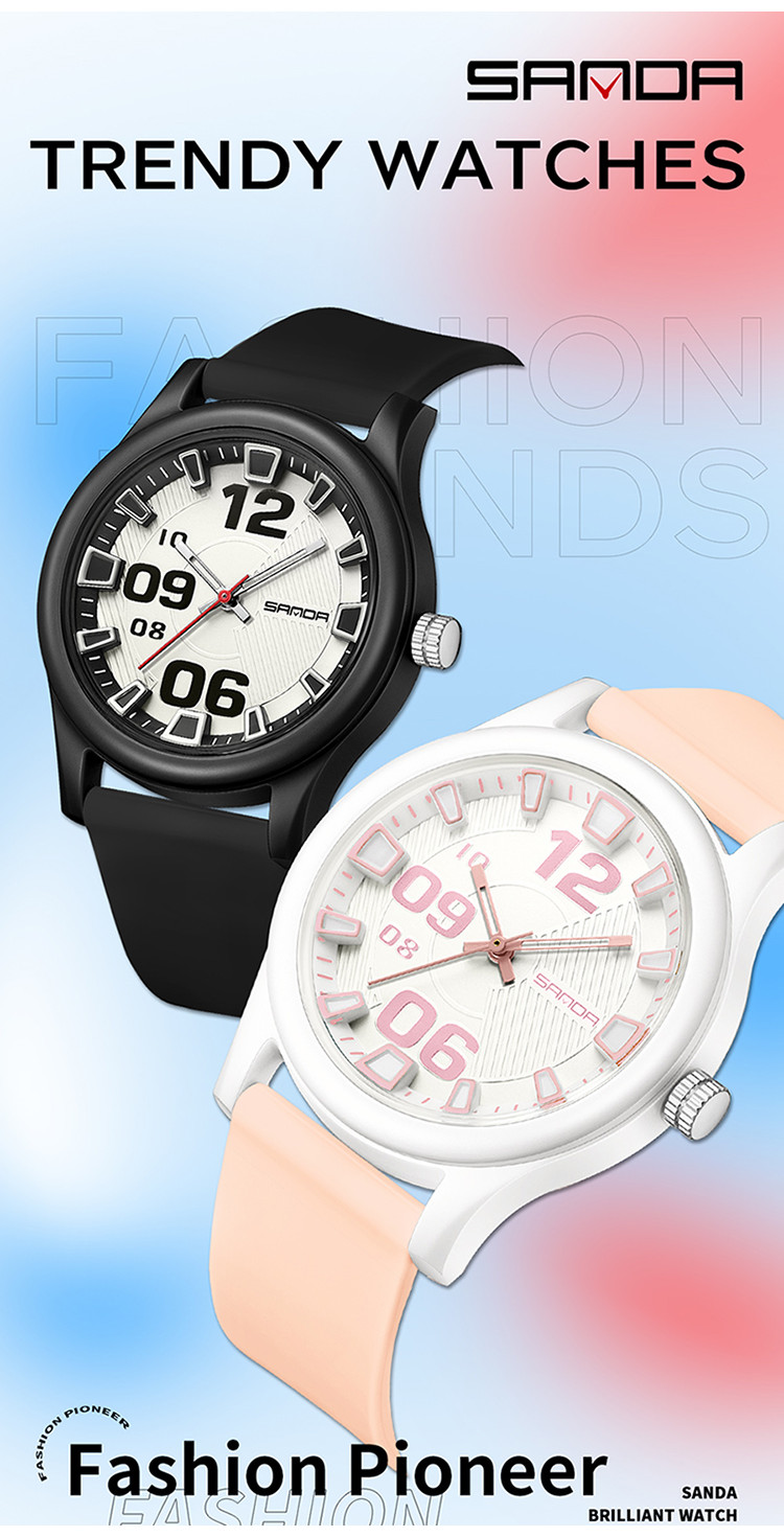 SANDA New Fashionable and Minimalist Student Watch Simple Trendy and ...