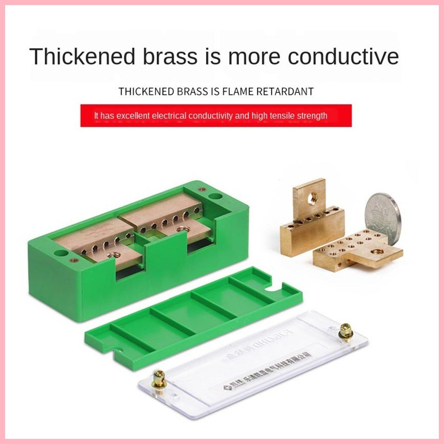 ⭐ Terminal Rows Three-phase 2 In 12 Out Junction Box Distribution Box ...