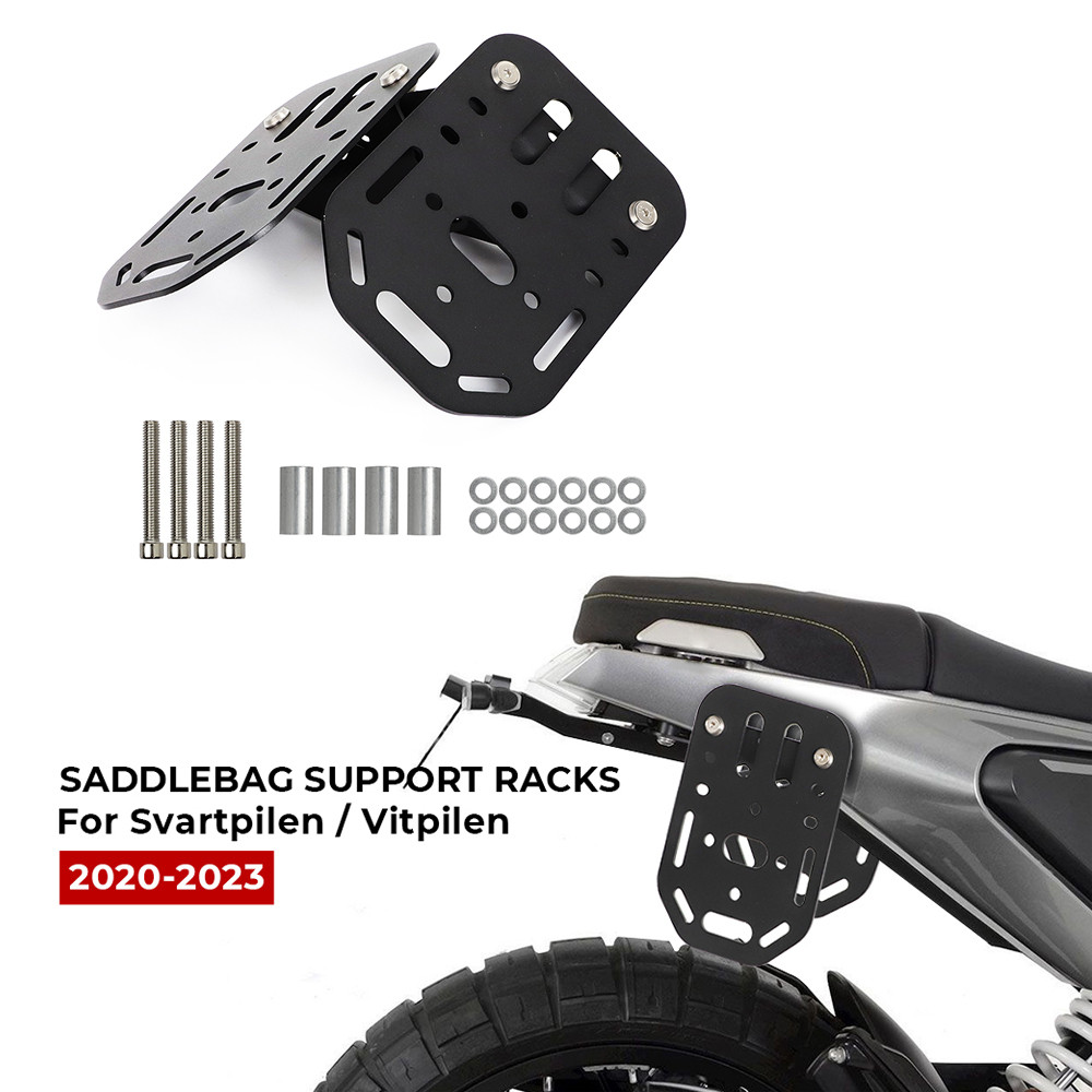 Motorcycle Saddle Bag Support Bar Mounting Bracket Side Lage Rack Para ...