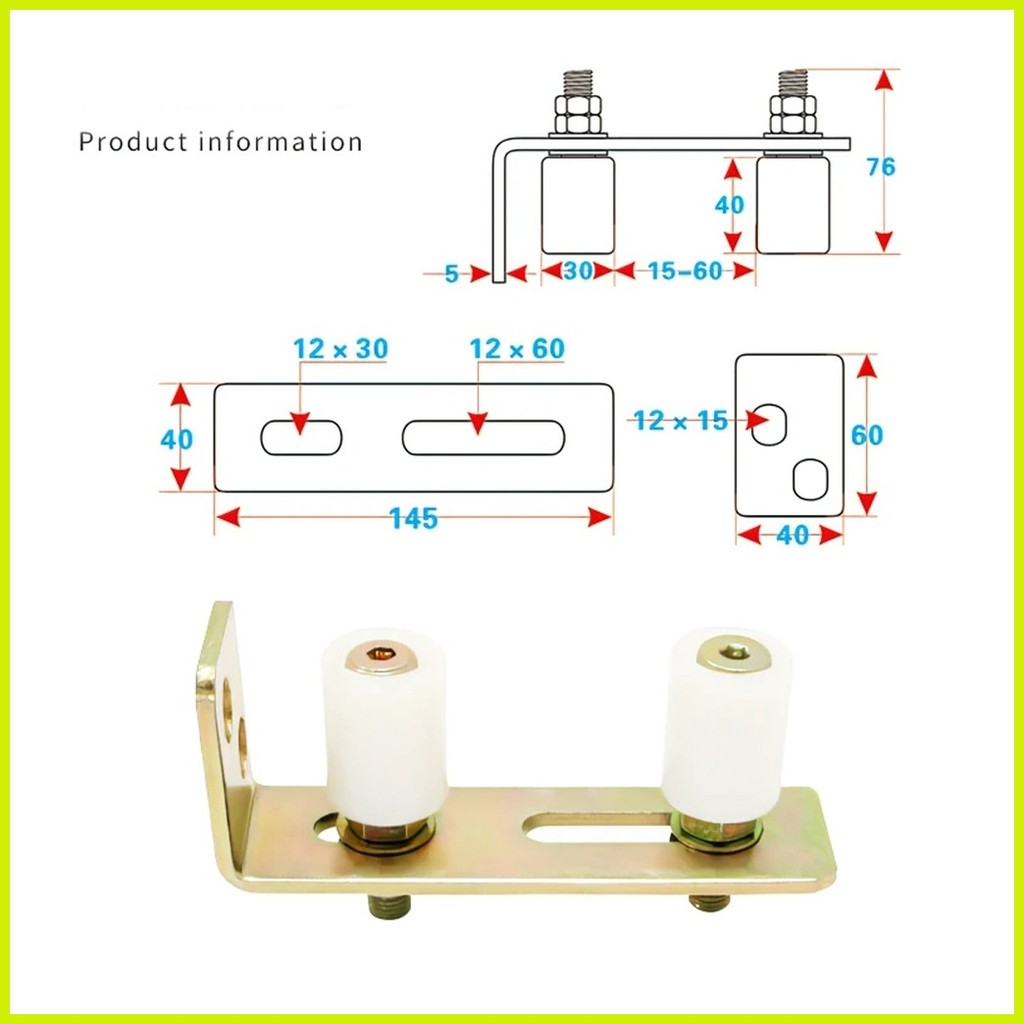 Aquosport Sliding Gate Guide Roller Nylon Roller Floor Guide For ...
