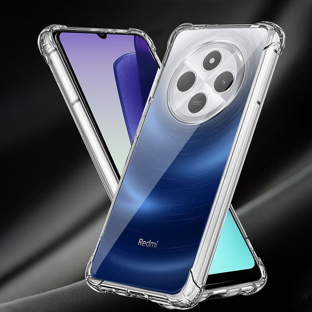 For Redmi 14C Shockproof Case Clear Silicone Soft Phone Case For Xiaomi ...