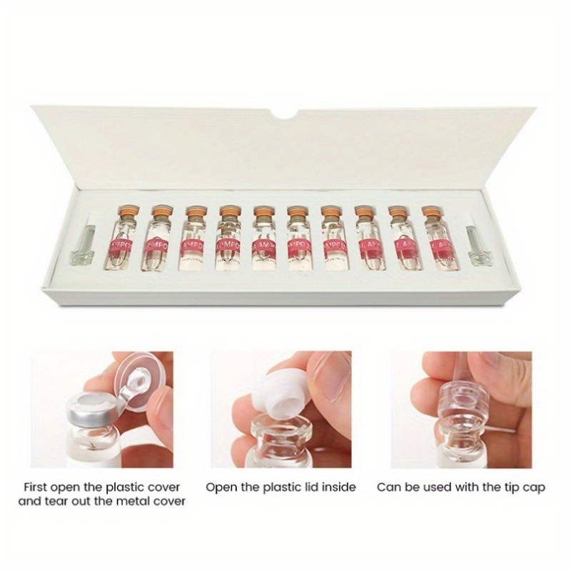 10 Vials 5ml Mesotherapy Hyaluronic Acid BB Cream Glow Skin Whiten ...