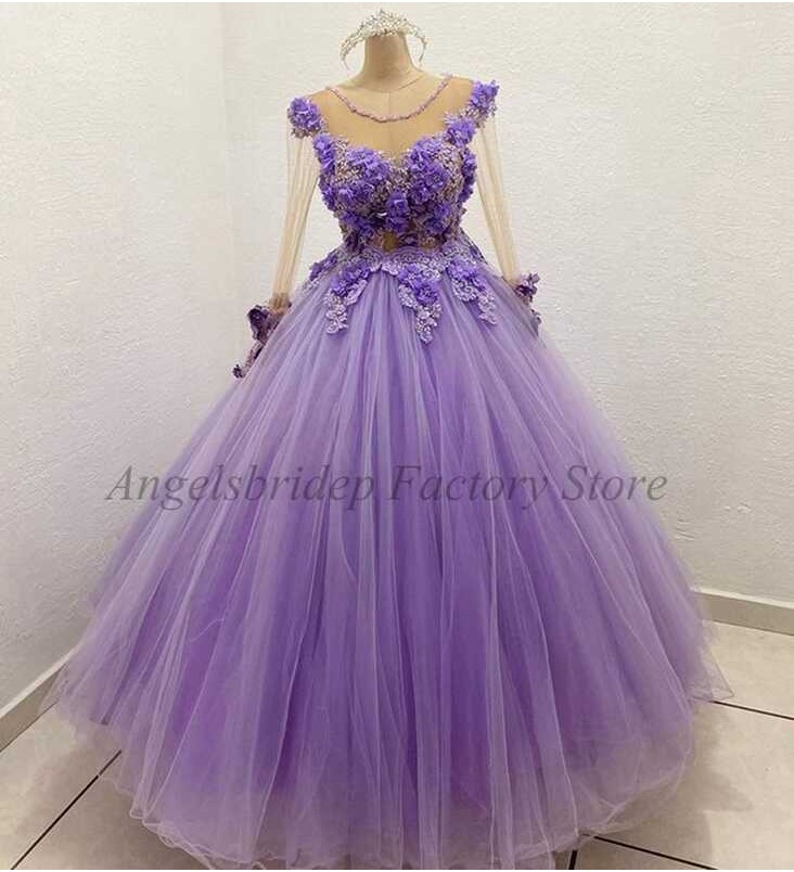 ZXH Angelsbridep Princess Tulle Ball Gown Quinceanera Damit Fashion ...
