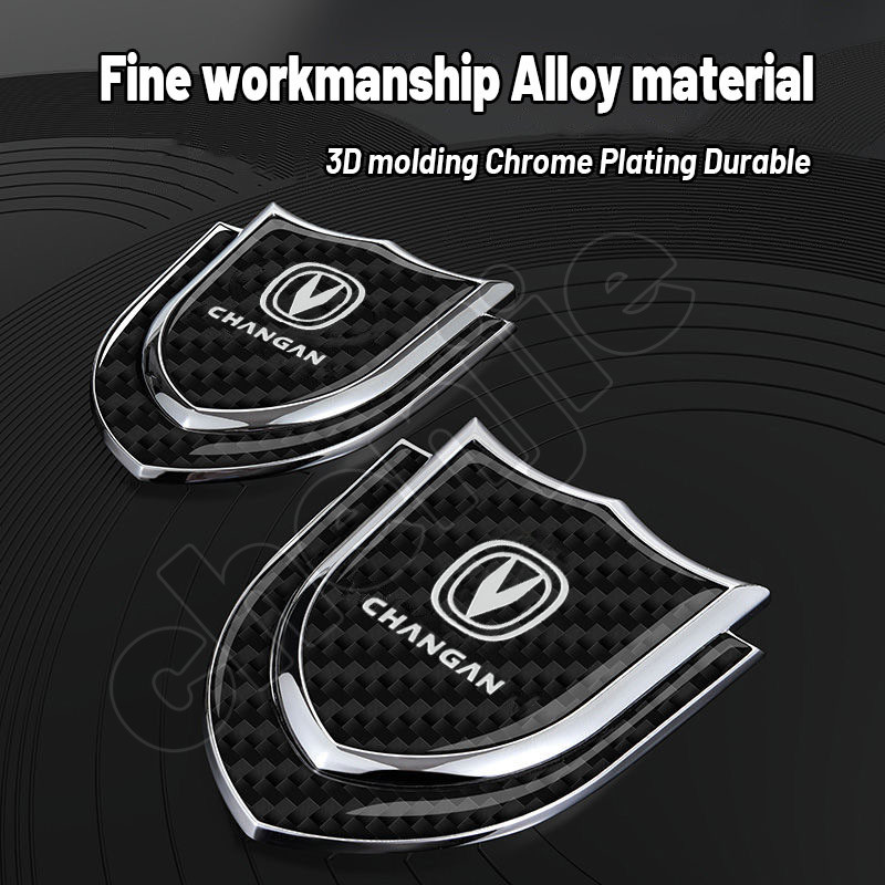 High quality Car Logo Emblem Badge Chrome Sticker 3D Metal Carbon Fiber ...