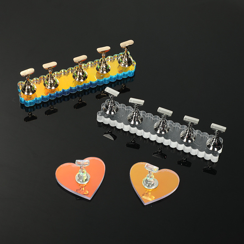 Multi-style set of beginner manicure practice trays and palettes, high ...