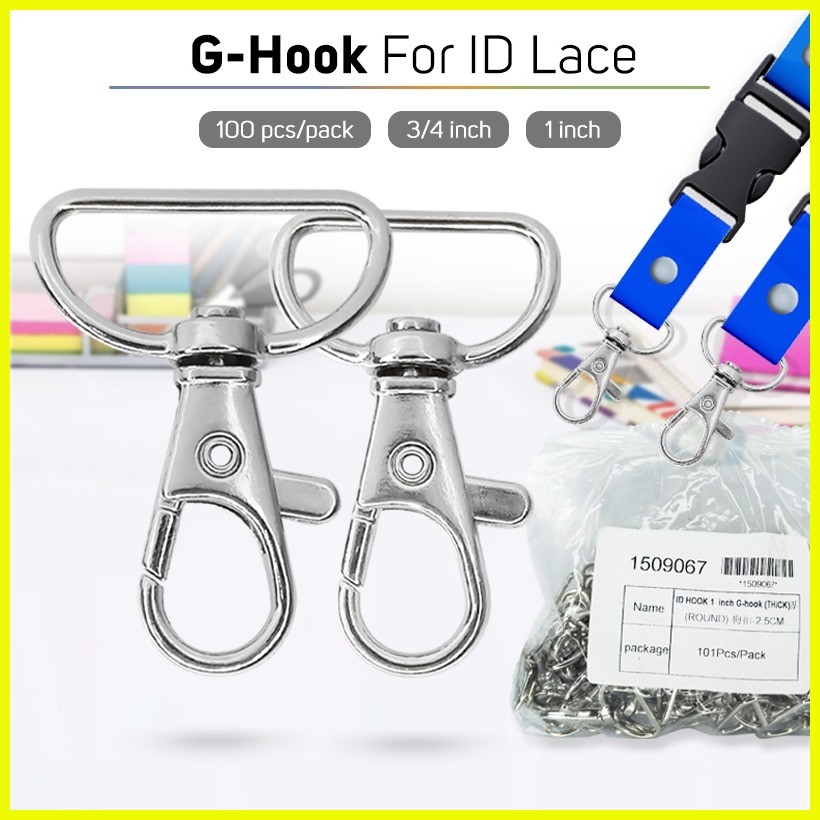 ☃ ⭐ (100pcs) HOOK For ID Lace Making ( G-hook / Ordinary Hook ...