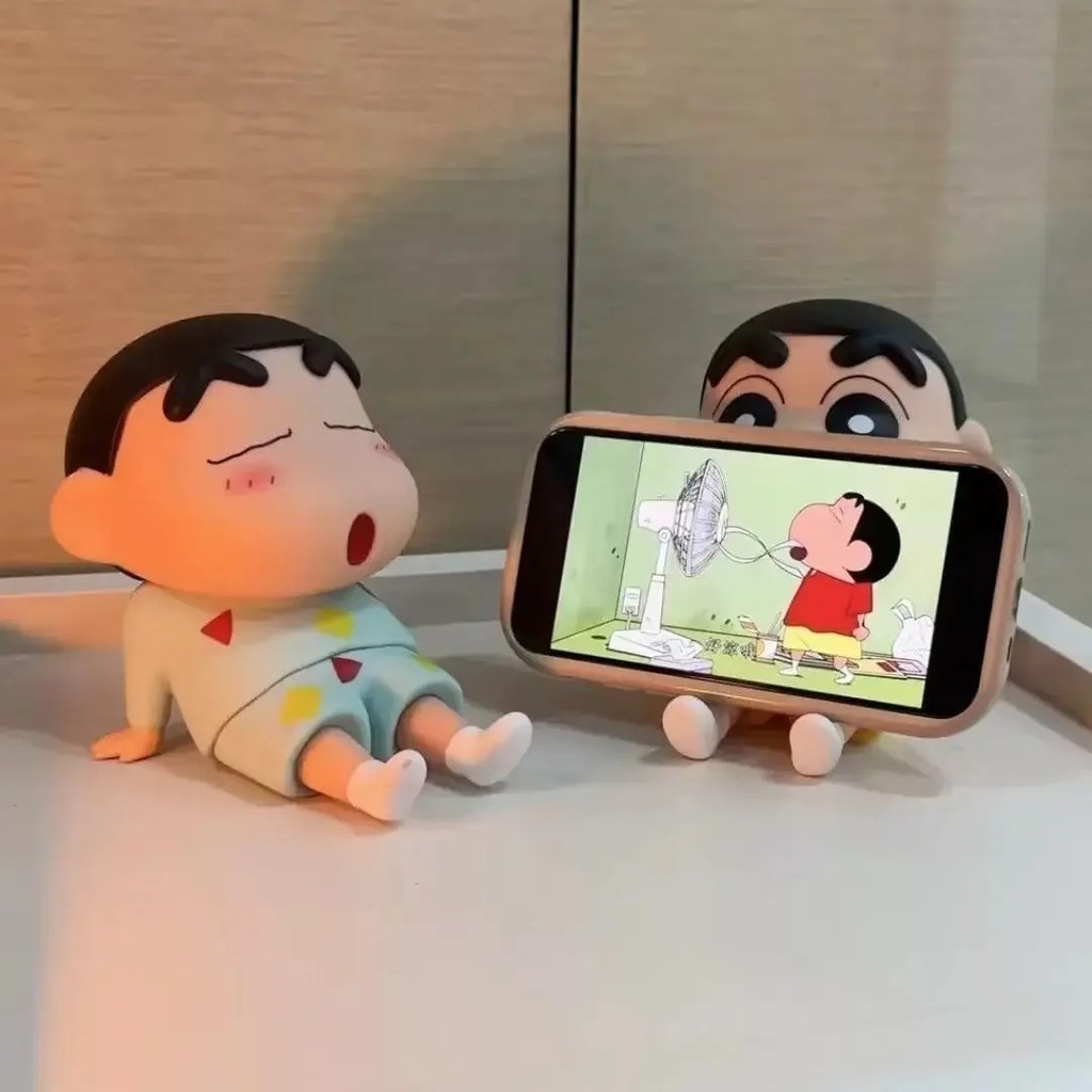 Kawaii Crayon Shin-Chan Boochan Phone Holder Desktop Anime Ornaments ...