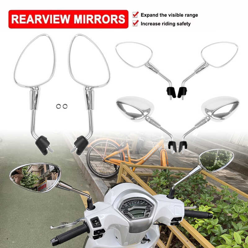Rearview Mirrors Motorcycle For Vespa Sprint 50 125 150 2T 4T 2V-4V ...
