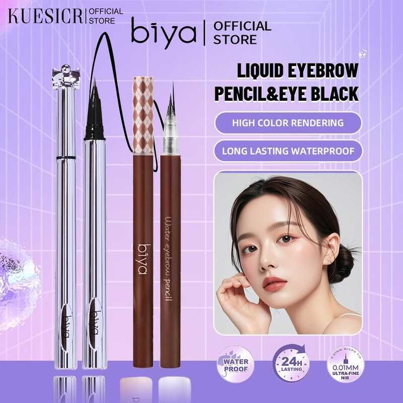 KUESICR 1/2/3Pcs BIYA Liquid Eyebrow Pencil Makeup Set 0.01Mm Slim ...