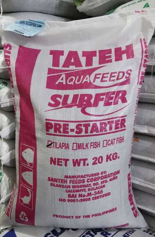 Tateh Aquafeeds Surfer Pre-Starter Tilapia Catfish (Hito) Milkfish ...