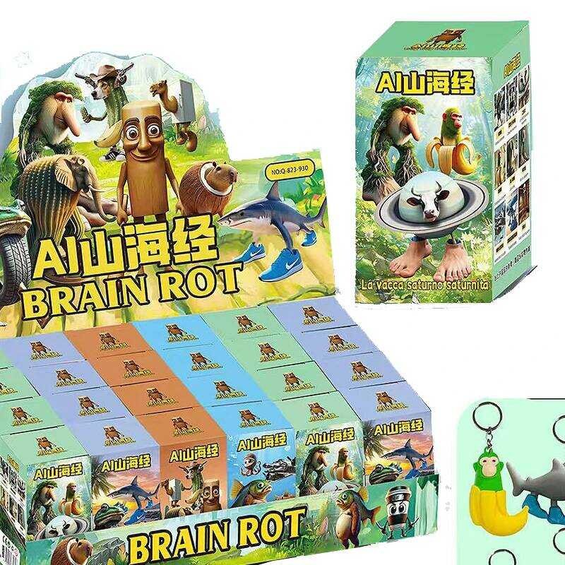 Italian Brainrot Tung Sahur Figure Toy Tralalero Tralala Figures ...