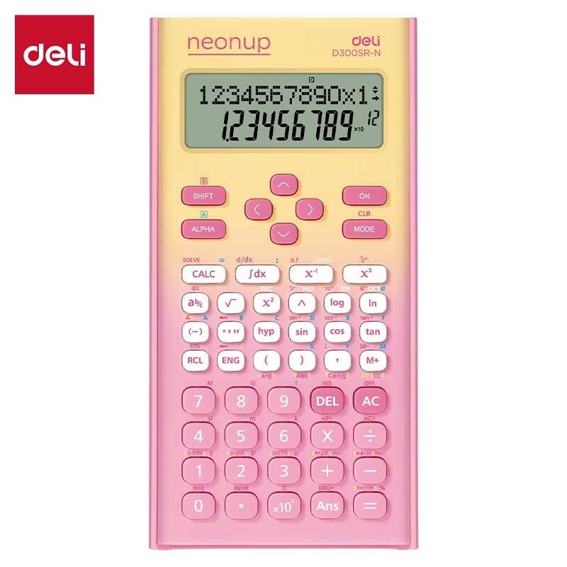 Deli Ed300sr-N Neon Function Calculator Pink&Blue(Console) | Shopee ...