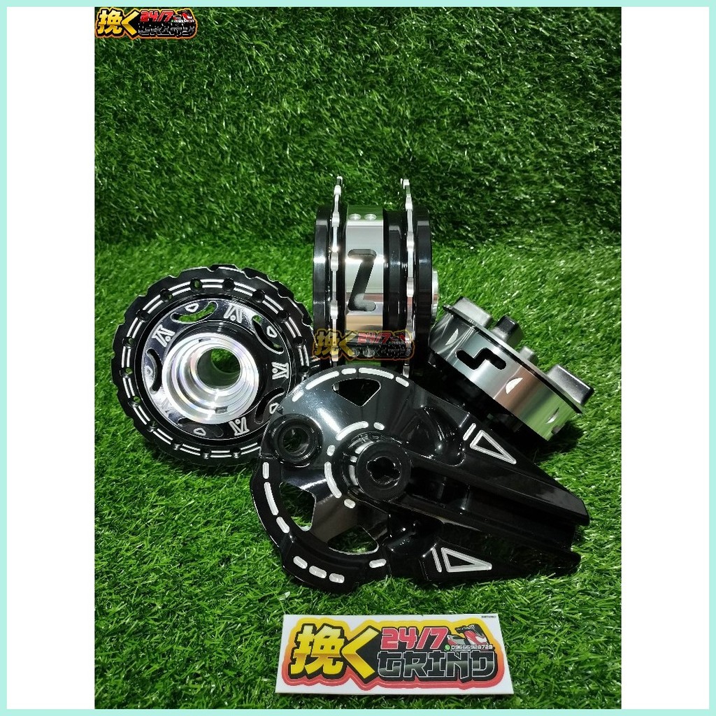 YASAKI LIGHTEN HUB SET THAILAND ORIGINAL (BLACK) FOR WAVE / RAIDER ...