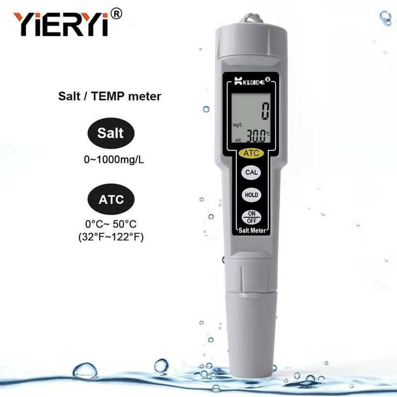 Digital Salinity Tester Meter Quality Monitor With ATC For Aquarium ...