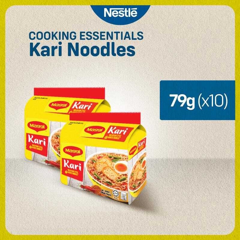 Maggi Kari Instant Malaysian-Style Noodles 79G X 10 Packs | Shopee ...