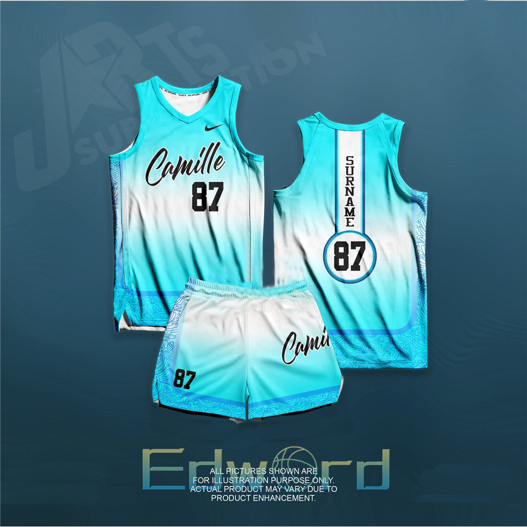 【Edward】BASKETBALL JERSEY FREE CUSTOMIZE OF NAME AND NUMBER ONLY FULL ...
