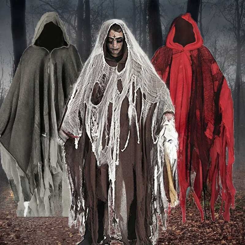 Halloween Unisex Ghost Dementors Cosplay Costume Gothic Horror Zombie ...