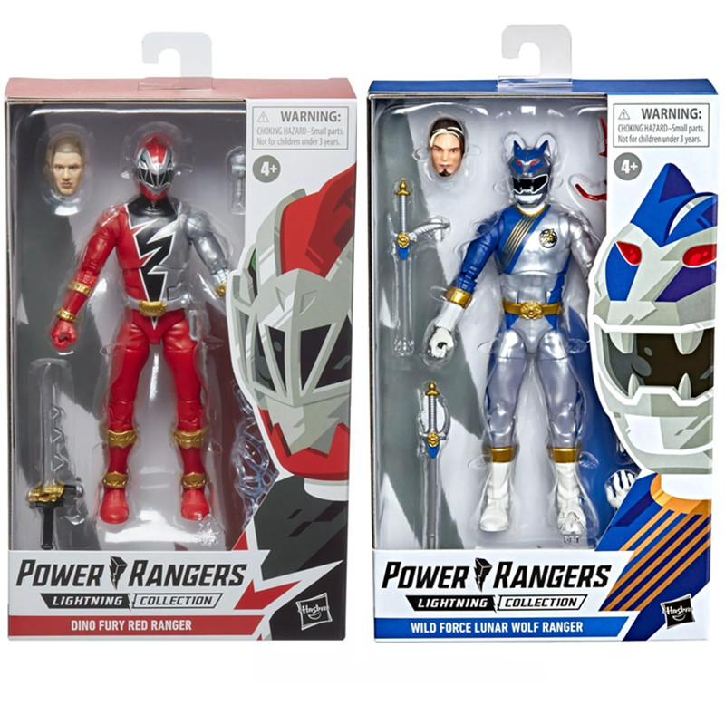 Hasbro Power Rangers Red Ranger Wolf Blue Ranger 6 Inches | Shopee ...