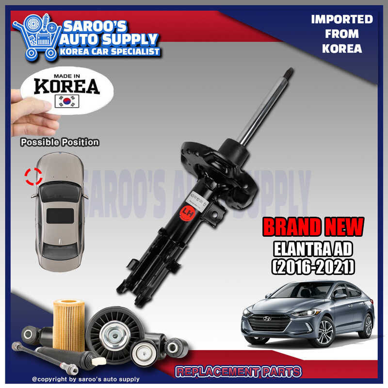 Shock Absorber [Front] For Hyundai Elantra 2016-2021 Made In Korea, Top ...