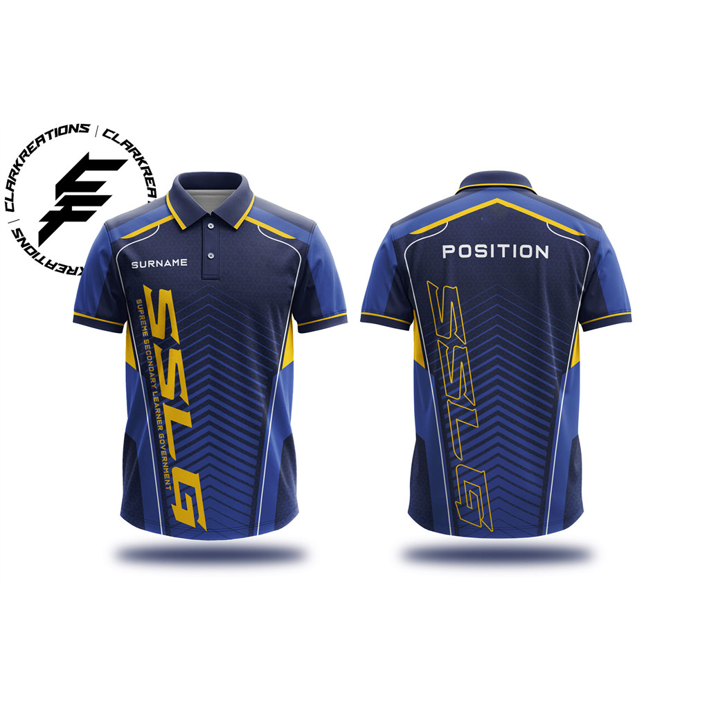 SSLG Full Sublimation Unisex Polo Shirt【FREE custom name】 | Shopee ...