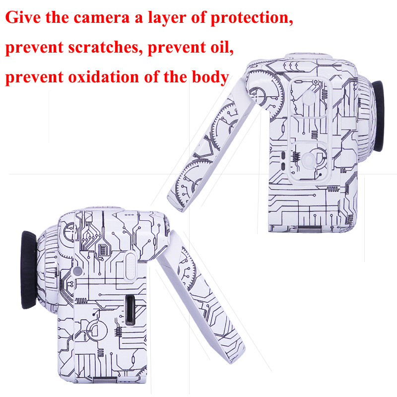 Decal Skin Set For Insta360 GO 3S Thumb Action Camera Body Protective ...