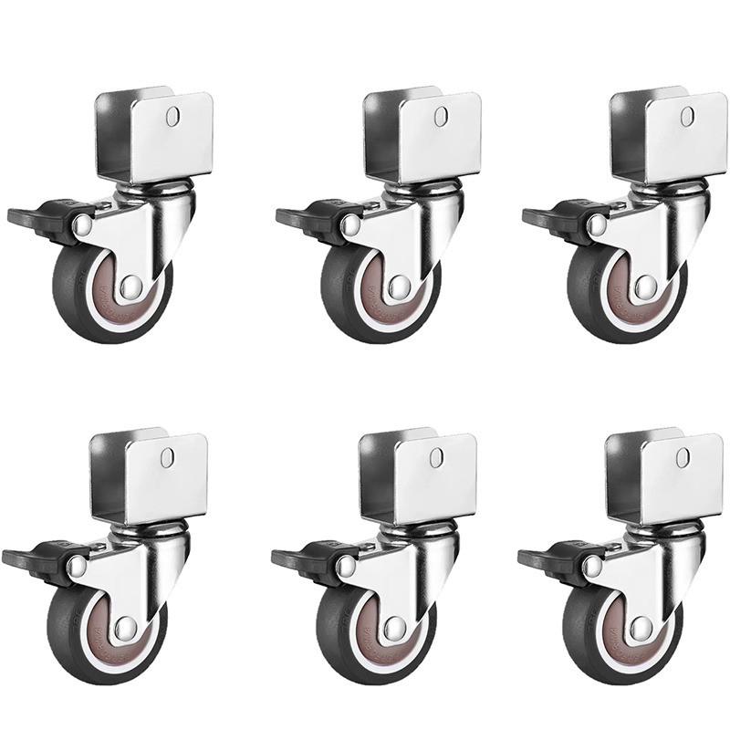 Wheel Universal TPE Swivel Caster 1/1.5/2 Inch Rubber Wheels For ...