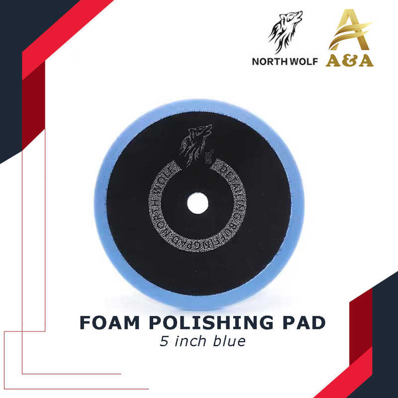 5-Inch ☻♪ North Wolf Detaig Foam Pad BLUE Cutting/Polishing For 5 Inch ...