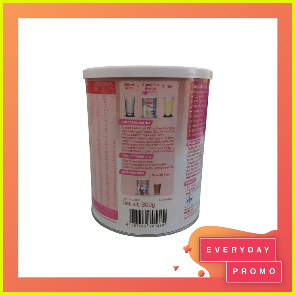 Glucobest Vanilla Powder Drink 800g | Shopee Philippines