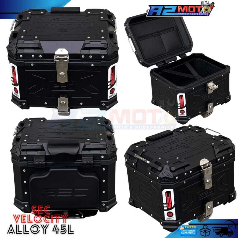 & SEC Alloy Top Box 45L Velocity 3X Mamba Kryptonite Poizon V2 W Back ...