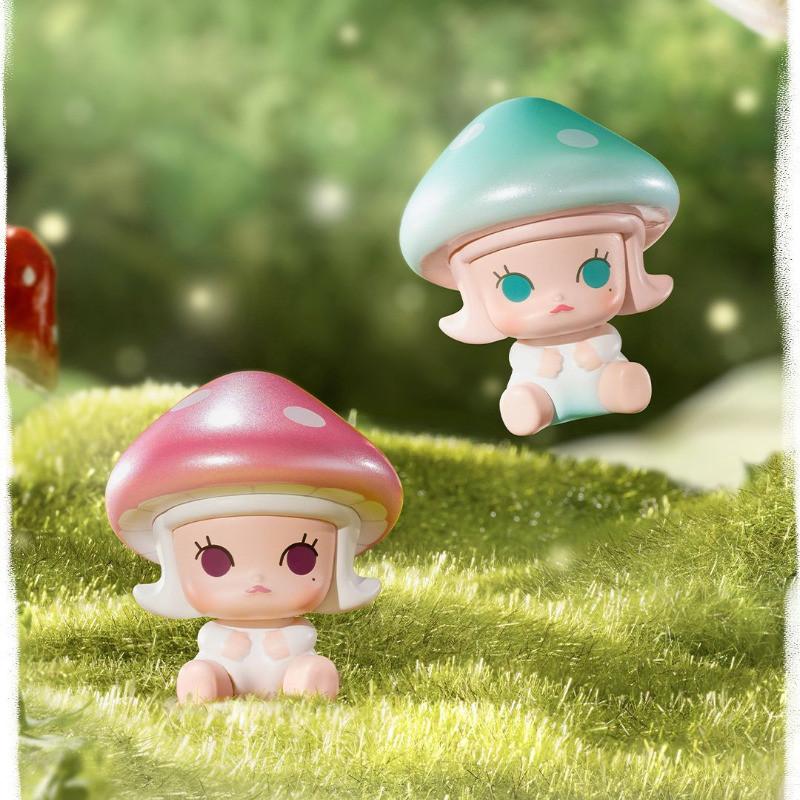Popbean Mushroom Elf Series Pucky Dimoo Chaka Molly Labubu Ziga Crybaby ...