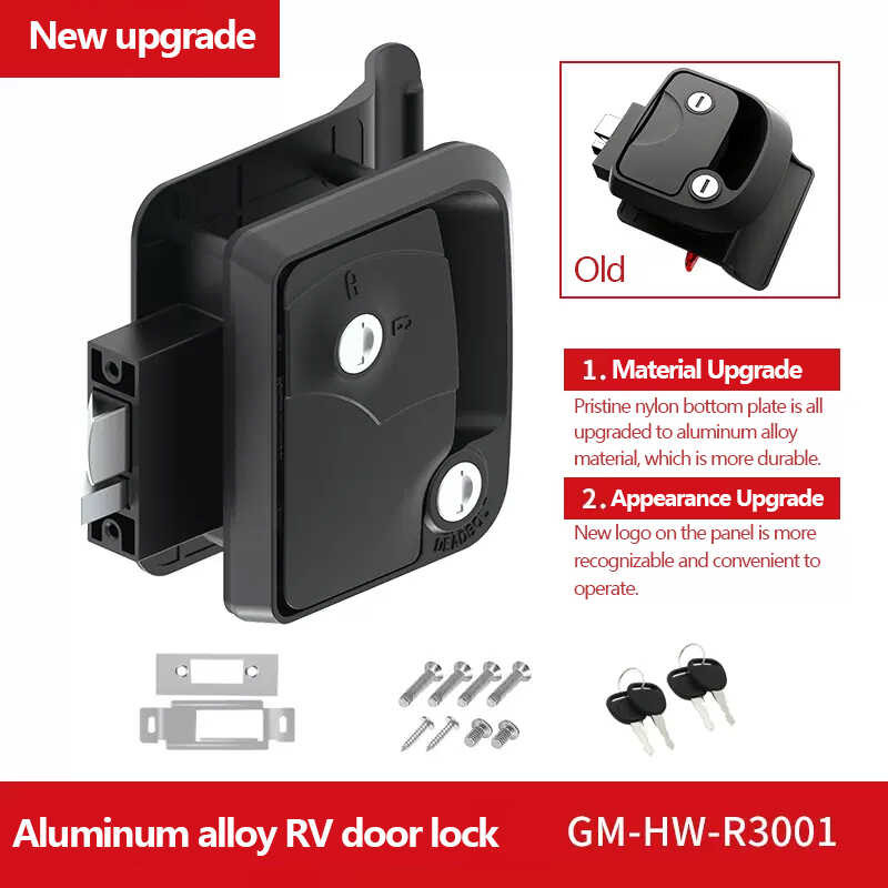 R3 ∮ Nical Entry Push-Type Lock Motorhome Door Latch Handle With Keys ...