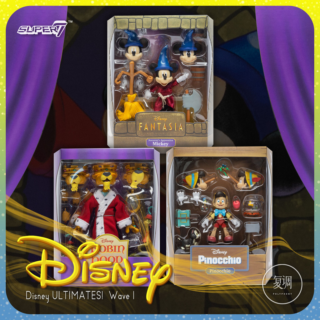 [Polyphony] Spot Super7 Disney Ultimate Series 1 Mickey Pinocchio ...