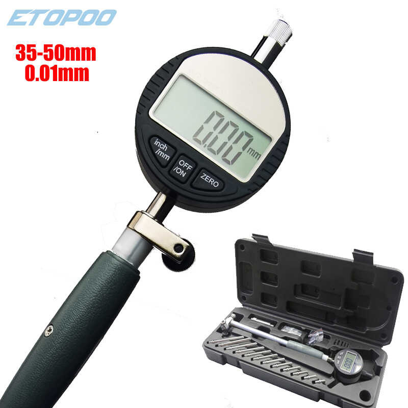18-35Mm 35-50Mm 50-160Mm/0.01Mm 0.001Mm Digital Bore Gauge Center Ring ...