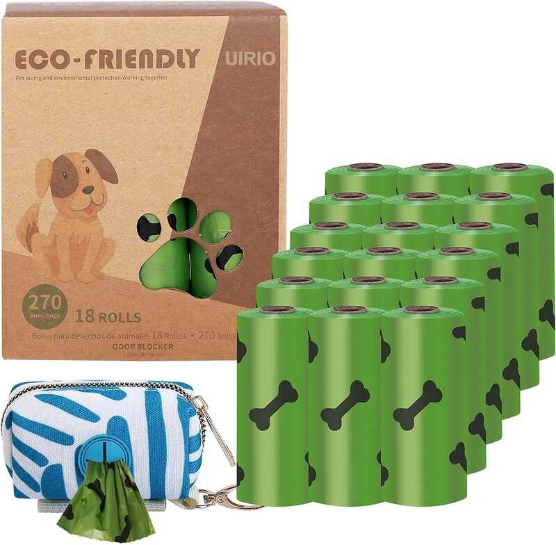 UIRIO Poop Biodegradable Scented 270 Thick Dog Leak-proof Doggie ...