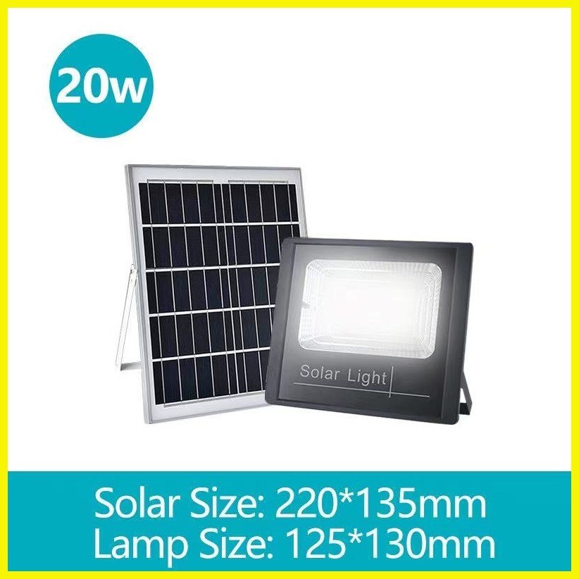 ☎ LED Flood Solar Light 20W Outdoor Street Lamp Waterproof IP65 With ...