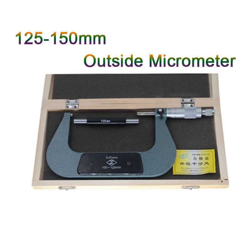 High A Quality 125-150Mm Outside Micrometer Screw Gauge Metric Outernal ...