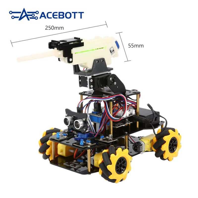 Aduno DIY Programmable Rod Toy Adubot Esp32 Smart Robot Car Kit ...