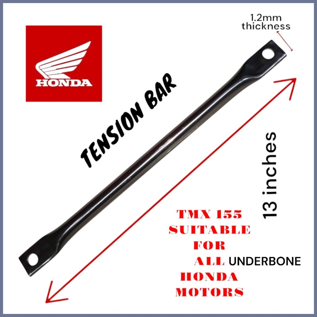 ⚕ ☬ HONDA TMX TENSION BAR (13 INCHES STOCK TYPE) STAINLESS | Shopee ...