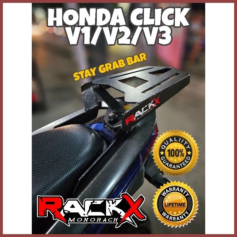 RACK X MONORACK BRACKET FOR CLICK V1/V2/V3 (STAY GRAB BAR) | Shopee ...