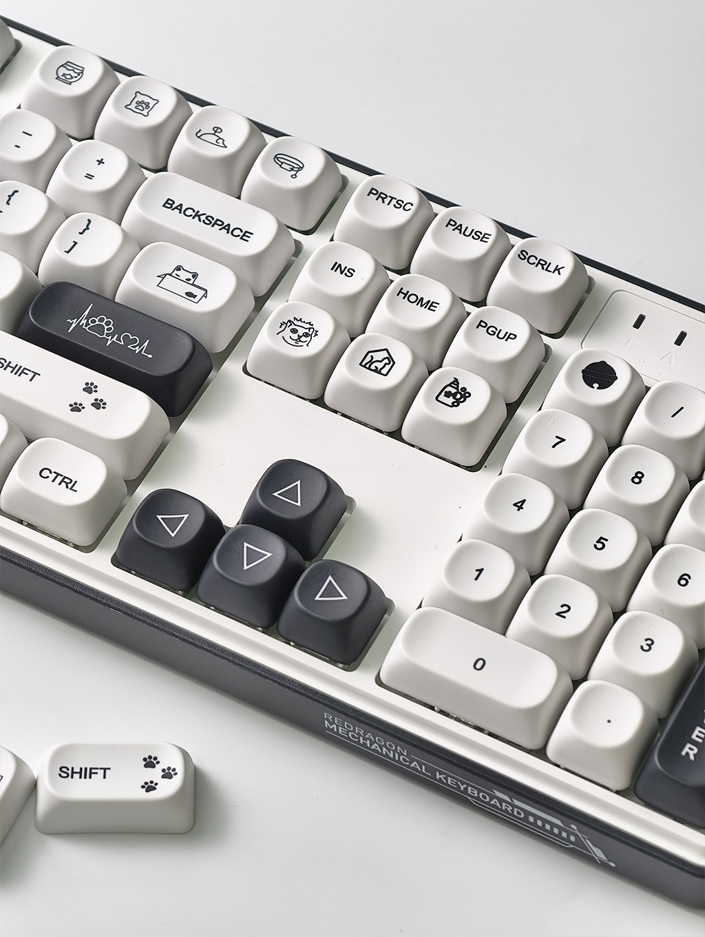 Strange Cat Keycaps MOA Profile 124 Keys PBT Dye Sublimation Aula F75 ...