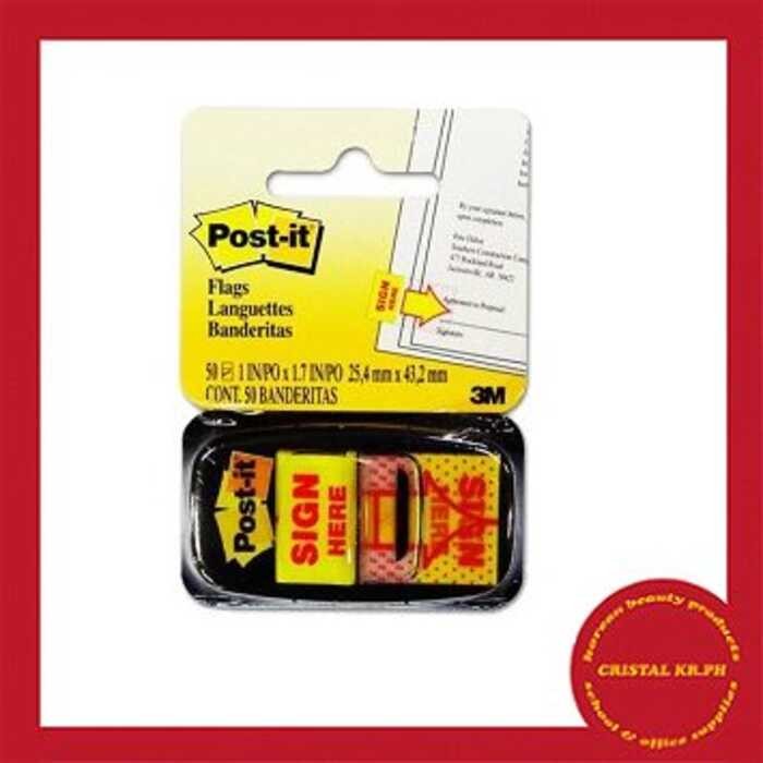 3M Post It Sign Here Sfcv 64c | Shopee Philippines