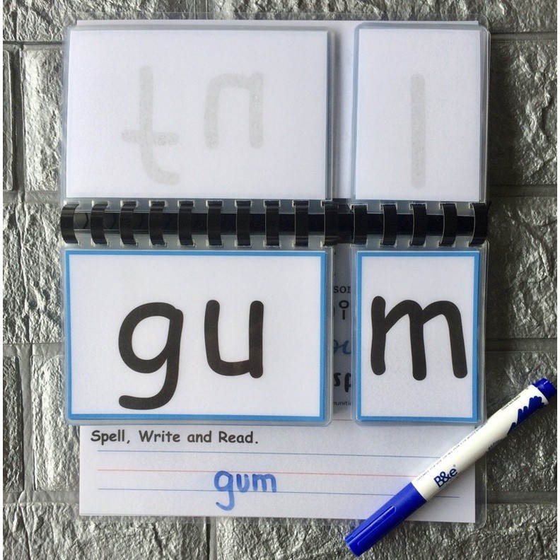 CVC Word Builder Flip Cards form all CVC Words- Laminated (AEIOU ...