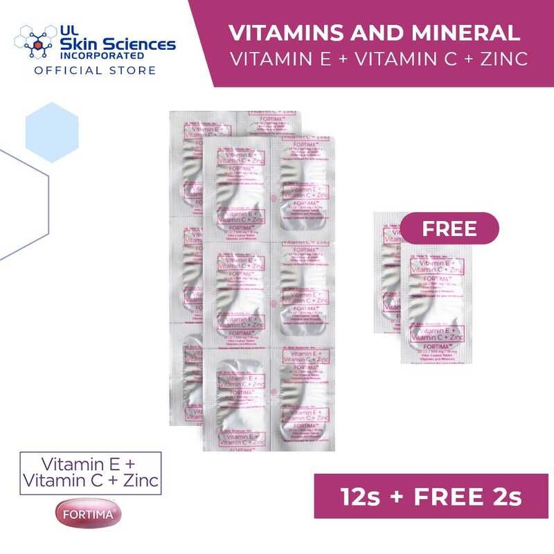 Fortima (Vitamin E Vitamin C + Zinc) Buy 12 Get 2 FREE Capsules ...