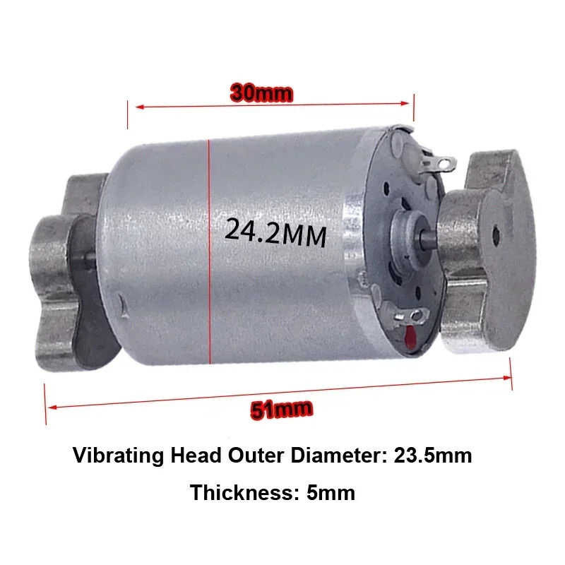 Vibration Motor DC 6V 6000Rpm Micro Electric Motors 12 Volt 24 V Dual ...